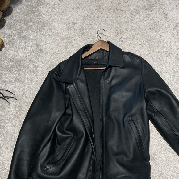 Thursday Boot Company | Jackets & Coats | Mens Black Leather Jacket ...